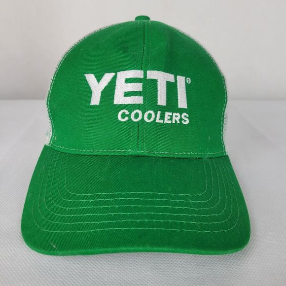 Yeti | Accessories | Yeti Coolers Snapback Hat Mens Green Mesh Truckers ...